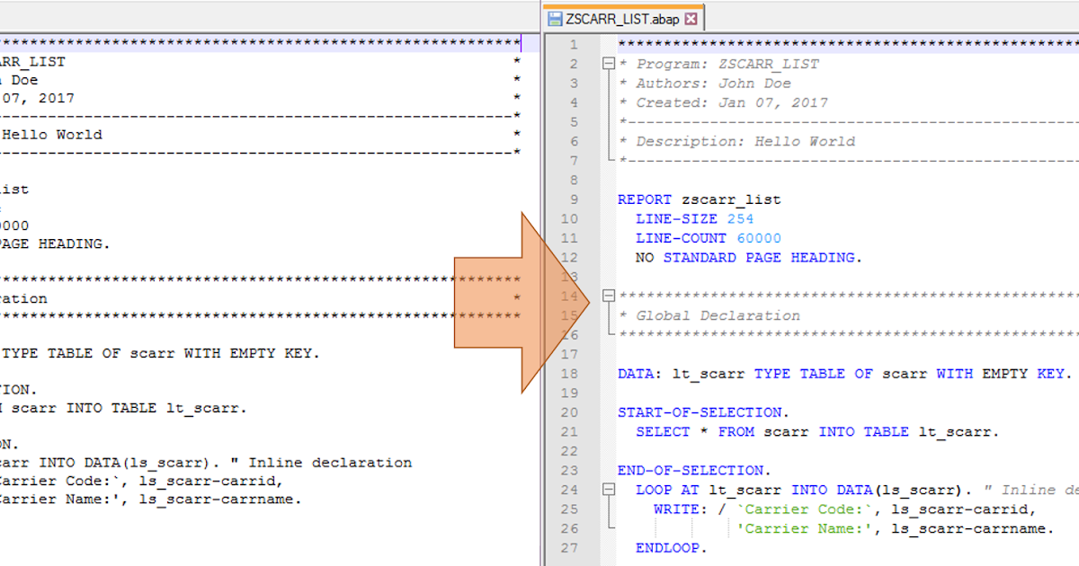 Par S Blog Two Versions Of Abap Syntax Highlighting In Notepad