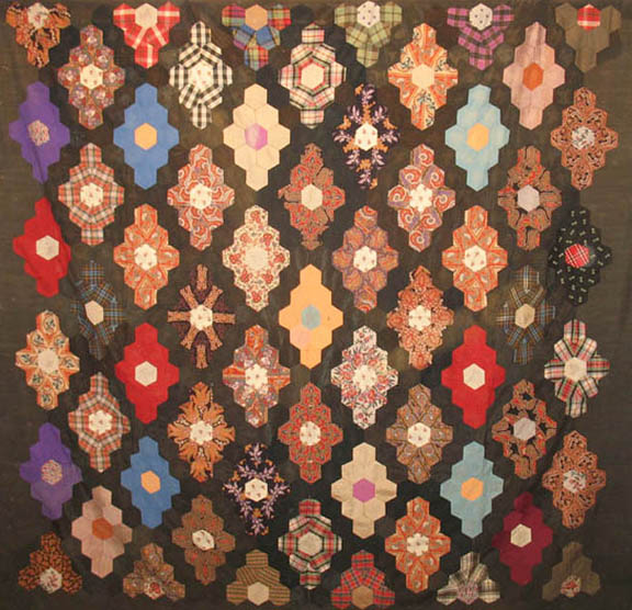 Cloud of Quilt Patterns: Tessellations: Hexagons 6---Diamond Field