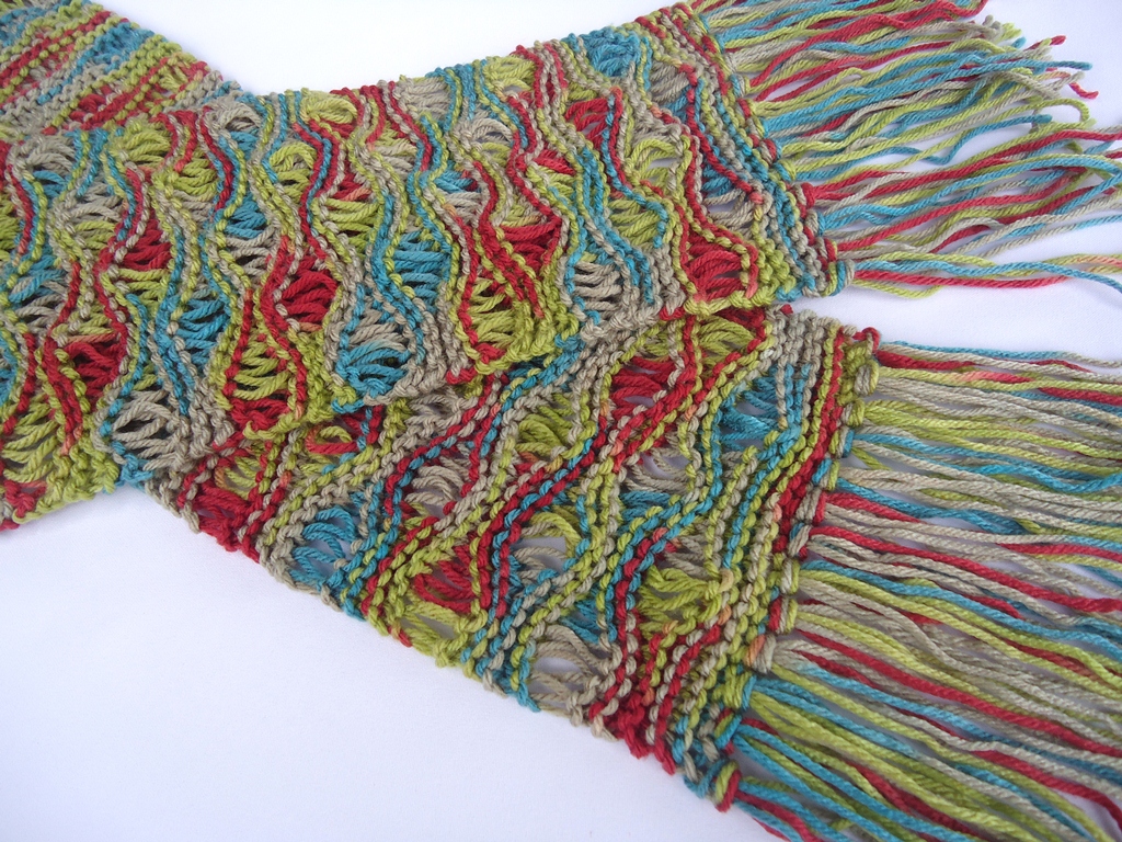 Stitch of Love: Fancy lacy scarf