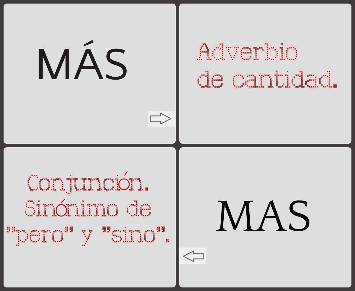 MÁS / MAS