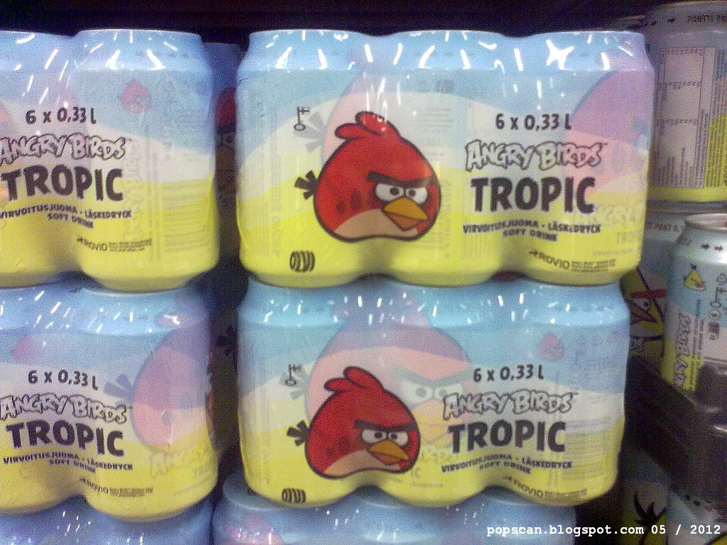 Popscan Angry Birds Soda In Six Packs