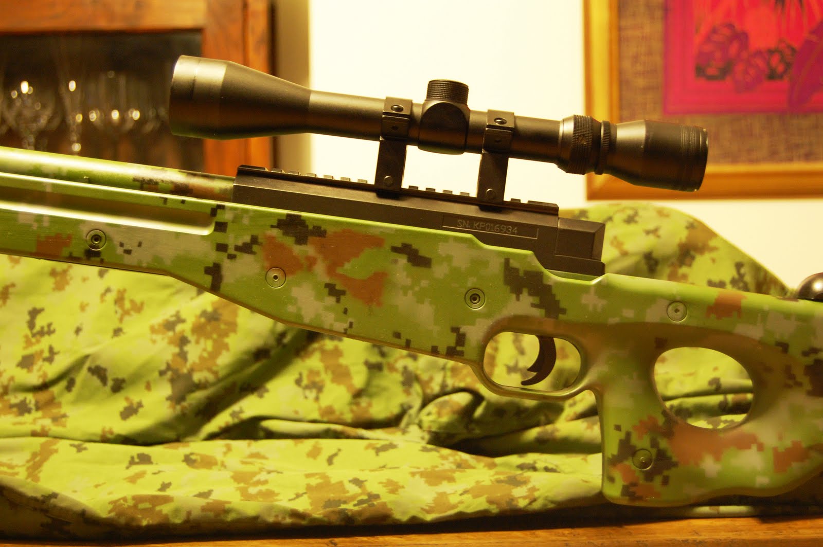 Airsoft: "Sumrak"-Twilight Russian camouflage sniper.