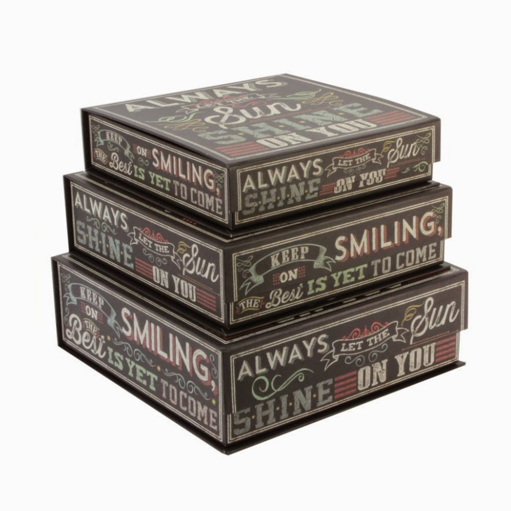 Tri-Coastal Set of 3 Boxes - Décoration de la maison