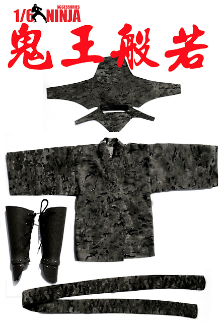toyhaven: Pre-order Crazy Owners 1/6 scale Master Ninja Set (Black and ...