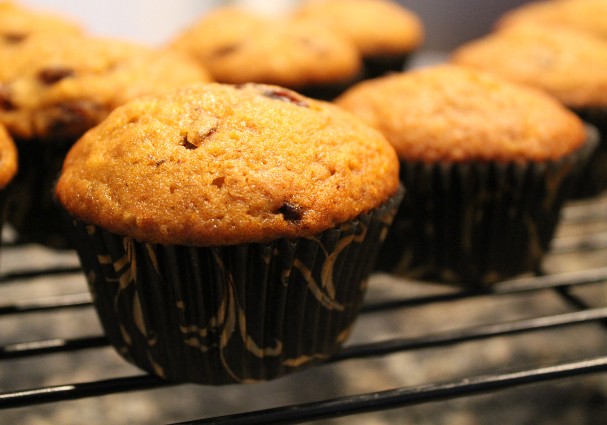 Wilde in the Kitchen: Pumpkin Raisin Muffins