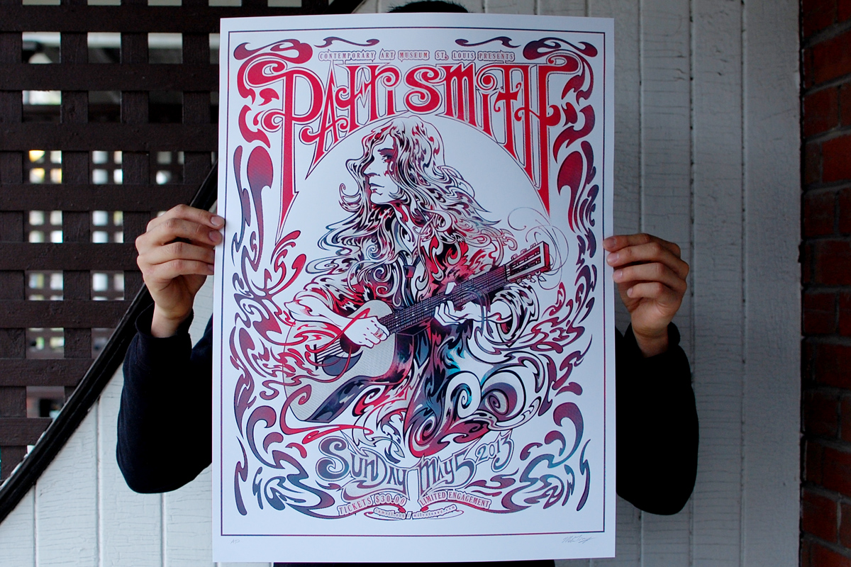 INSIDE THE ROCK POSTER FRAME BLOG: Patti Smith St Louis Poster by Miles ...