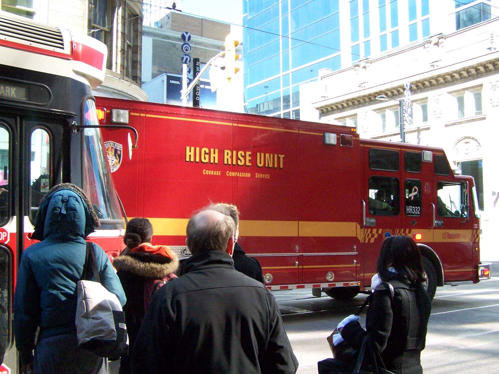 automotive: High Rise Fire Unit on Queen St West