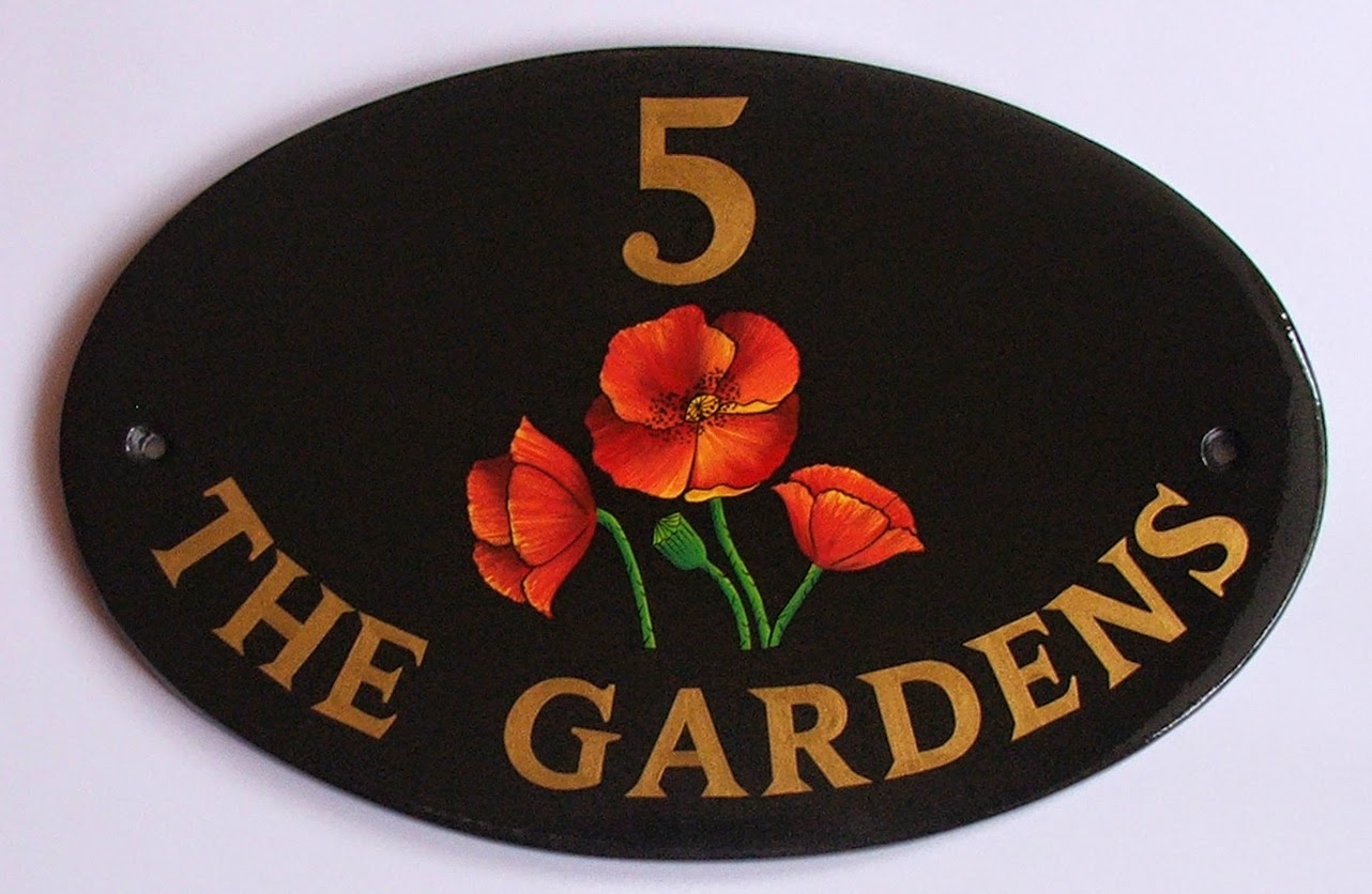 Hand Painted House Signs by Ceramic Art: House Signs, House Plaques and ...