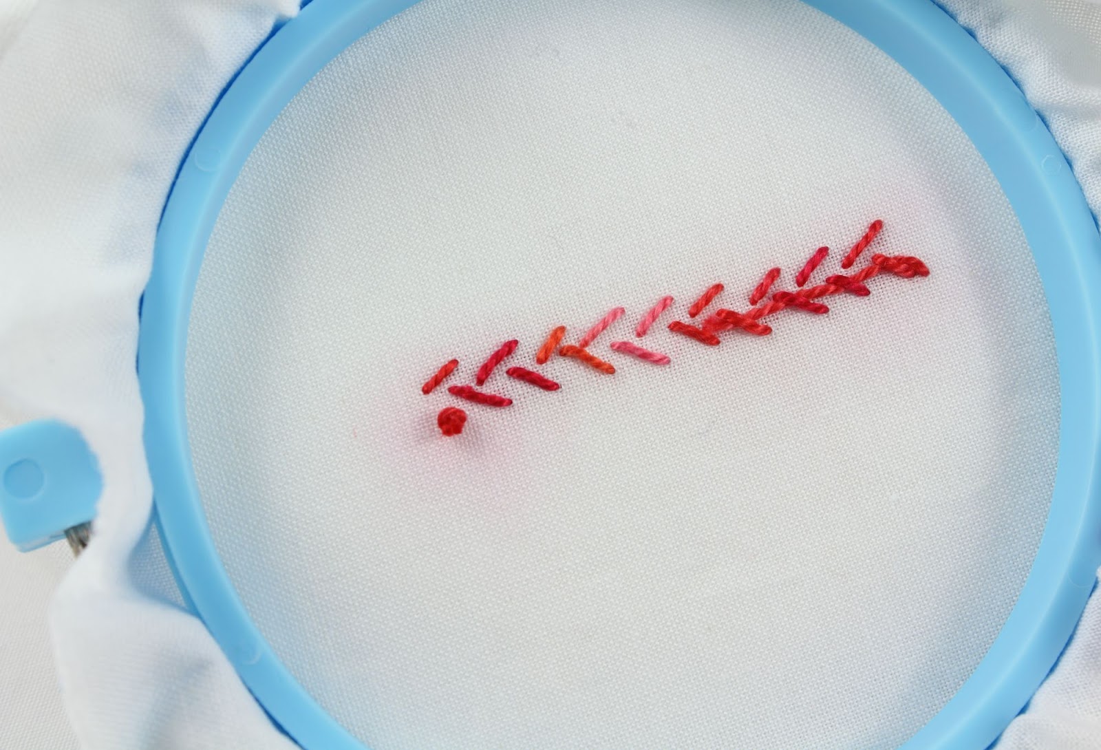 big B: 100 Stitches - Spanish Knotted Feather Stitch