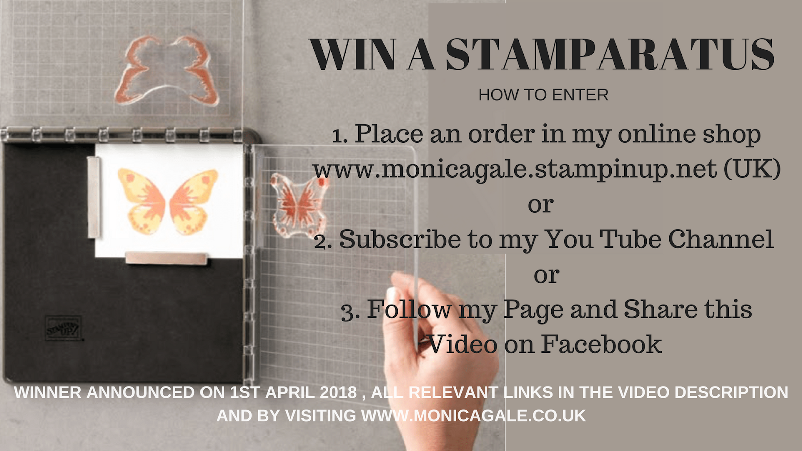 Monica Gale Top STAMPIN'UP! UK Demonstrator: WIN A Stampin Up ...