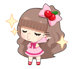 png : sticker1908 - LINE PLAY Cherry's Sweet Day