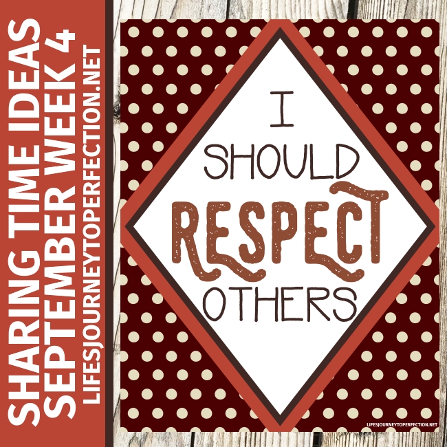 Life's Journey To Perfection: 2017 LDS Sharing Time Ideas for September ...