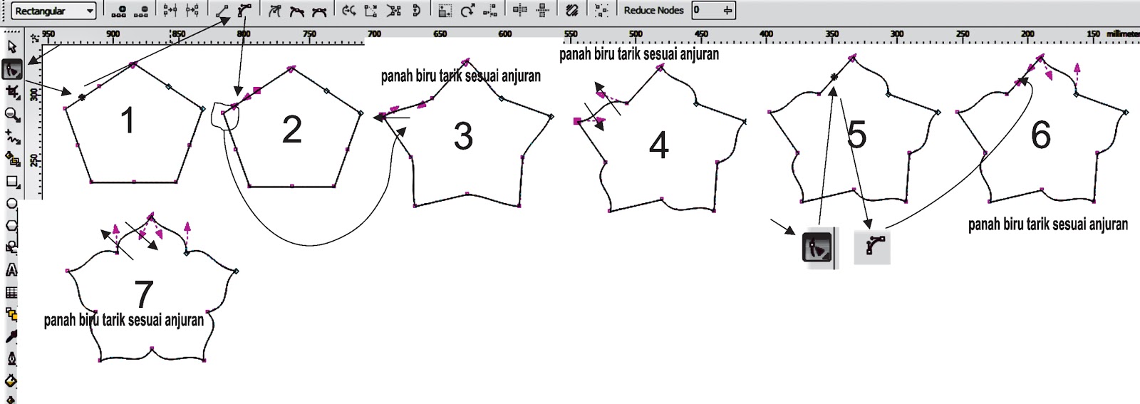 BERBAGI INFO SEDERHANA: CARA MEMBUAT BORDER LOGO DARI SEGI 5 di COREL ...