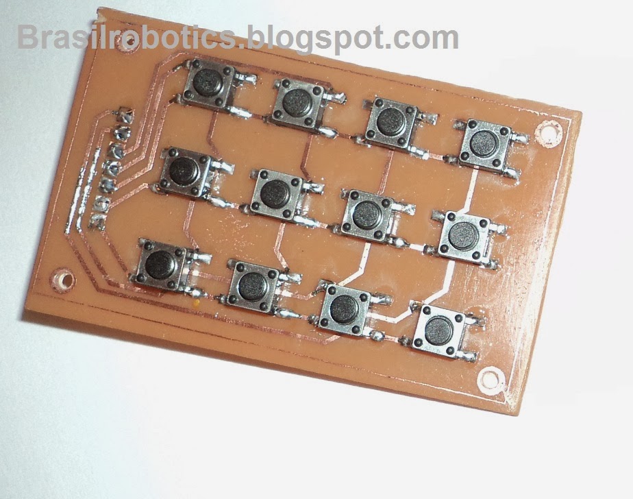 Brasil Robotics Teclado Smd Para Arduino Projeto Completo Keypad