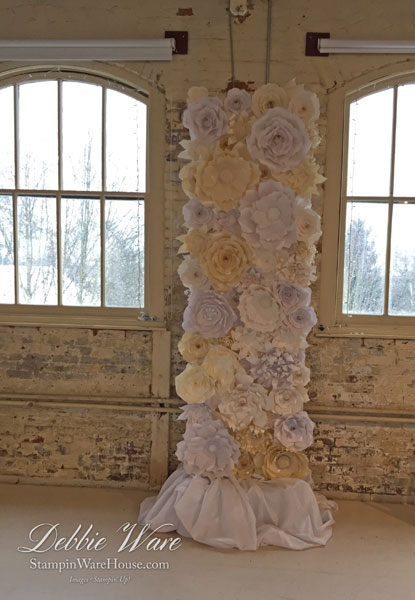 Stampin' Ware House: Wedding DIY Paper Flower Backdrop & it's Sale-a ...