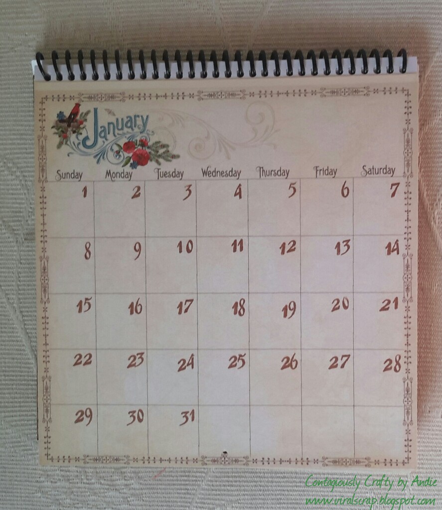 Contagiously Crafty: 2017 Scrapbook Calendar