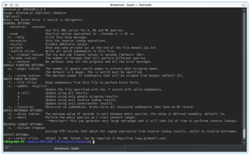 Dnsenum Multithreaded Perl Script To Enumerate Dns Information