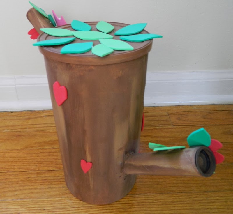 Pattern Shmattern: Owl Tree Valentines Box from an Oatmeal Can