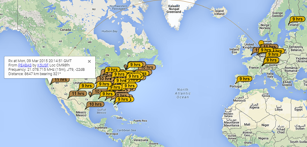 PE4BAS Amateur Radio Weblog: Attic dipoles JT9 QSOs