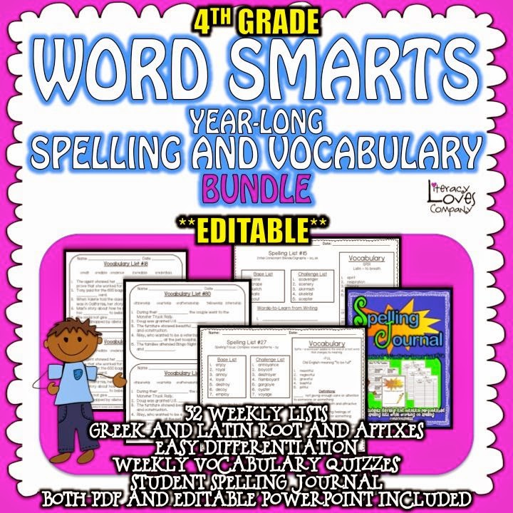 Literacy Loves Company: Word Smarts: Managing Partner Spelling Tests in ...