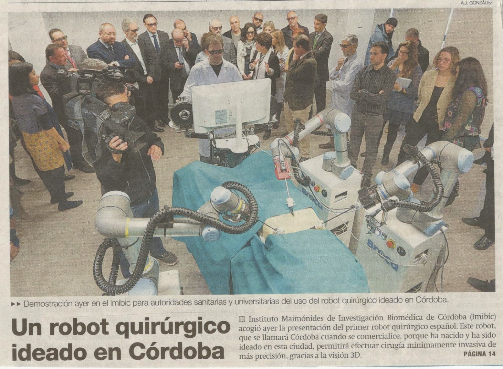 Ciencia Y Tecnología En Córdoba Córdoba Primer Robot Quirúrgico