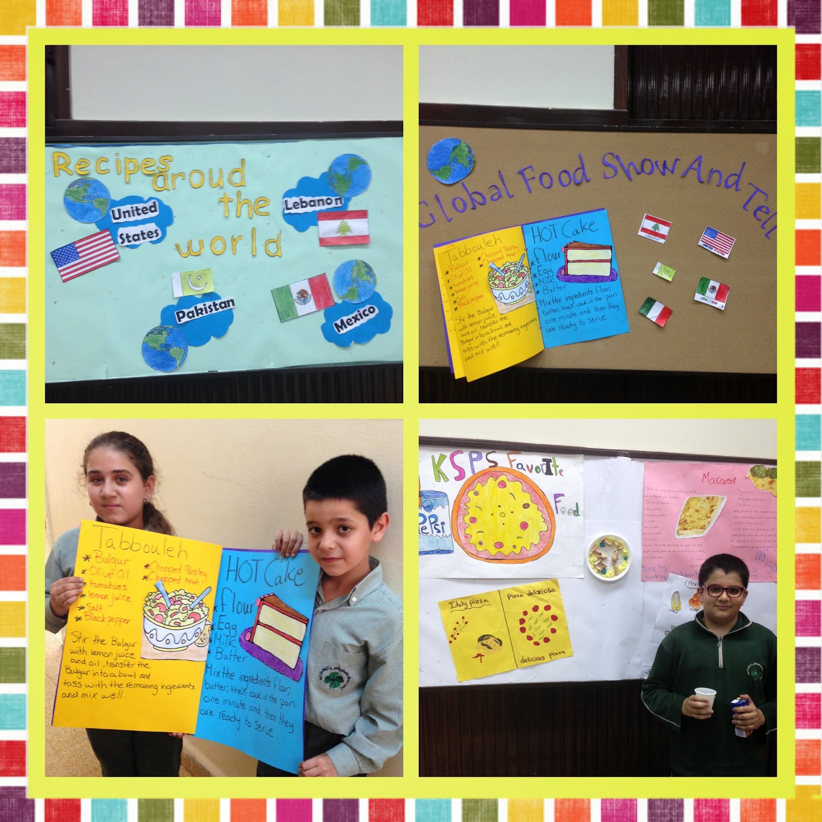 Makassed KSPS: Global Food Show and Tell (iEARN Project)