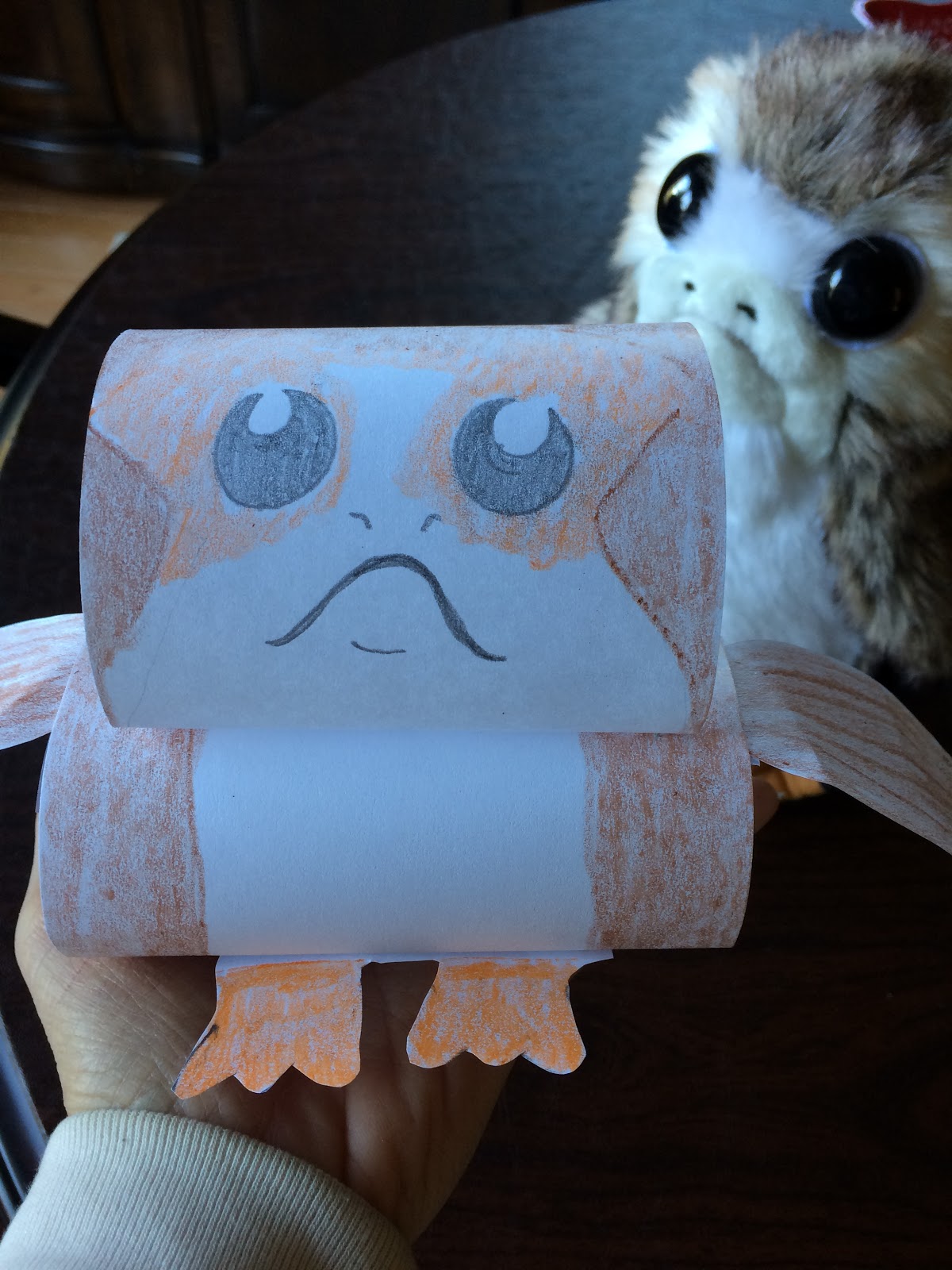 Make Your Own Desktop Porg! Easy Porg Crafts Inspired by Star Wars ...