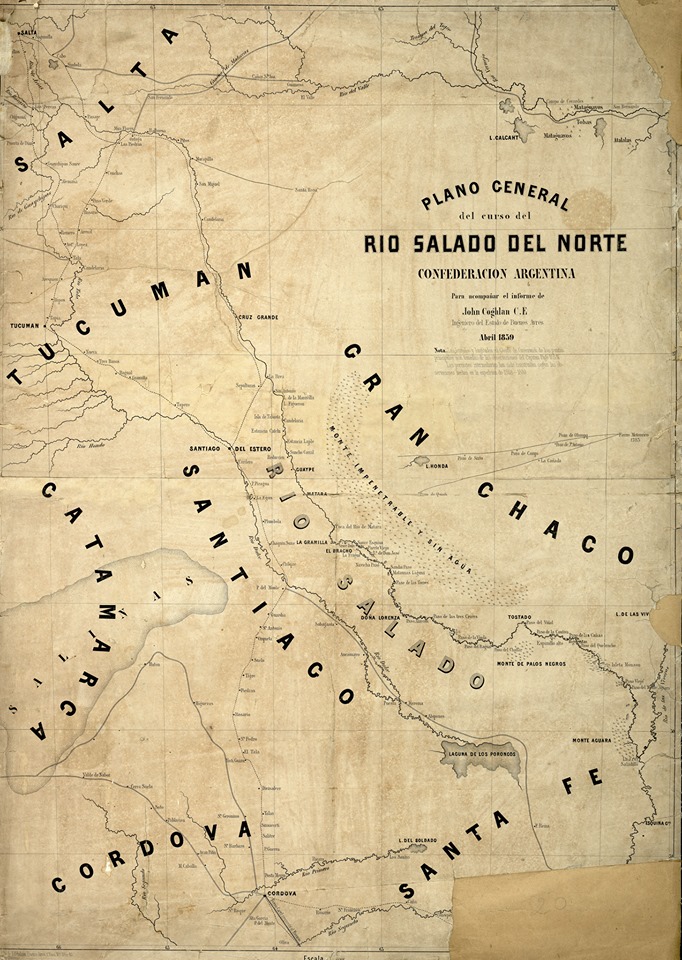 Plano general del curso del Río Salado del Norte, para acompañar el ...