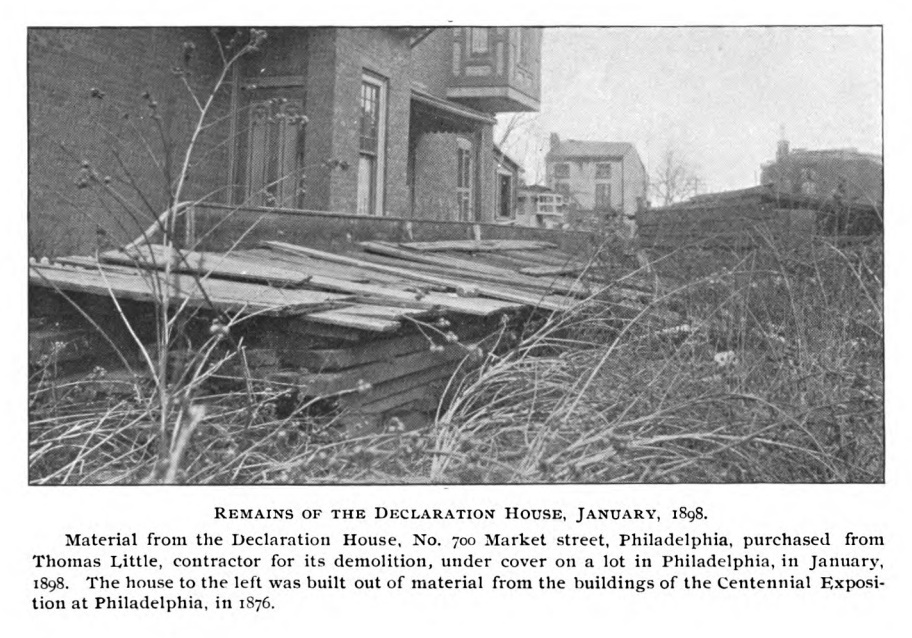 Philly & Stuff: Declaration (Graff) House Site - 7th and Market - 1854 ...