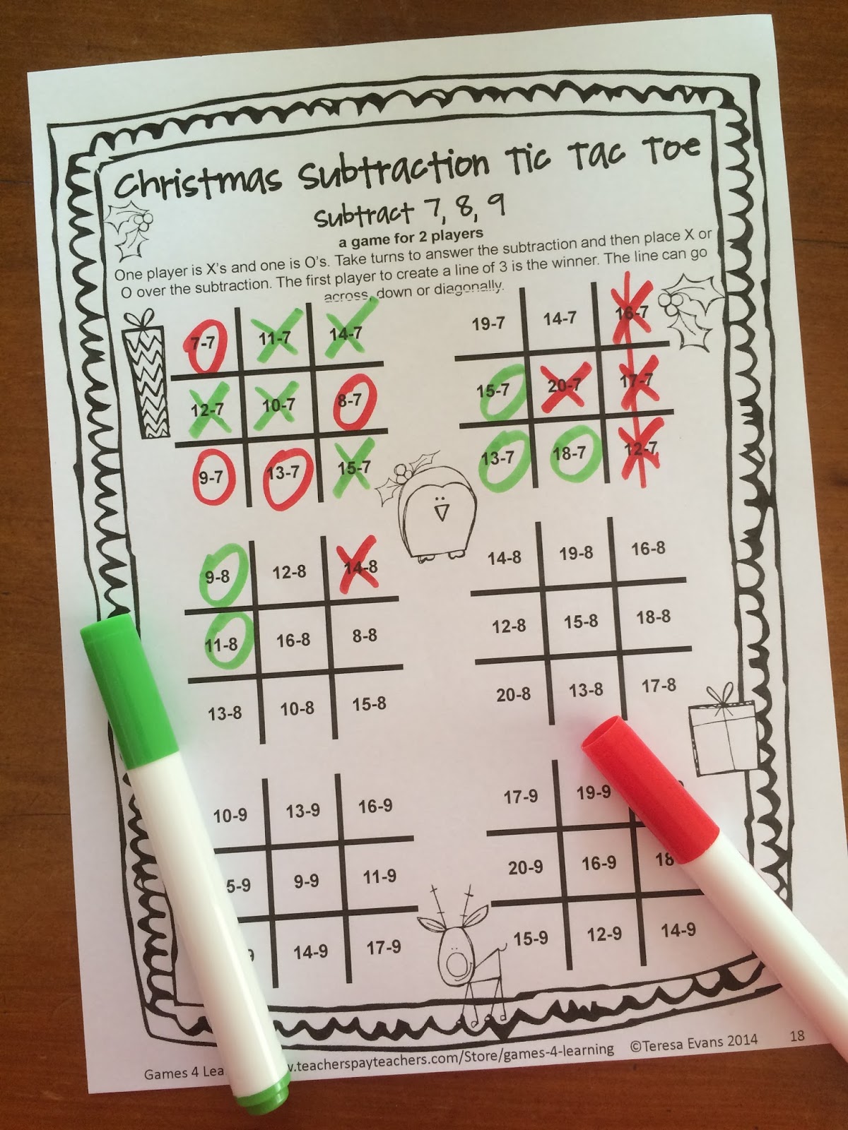 Fun Games 4 Learning: Christmas Math Fun FREEBIE - Limited Time
