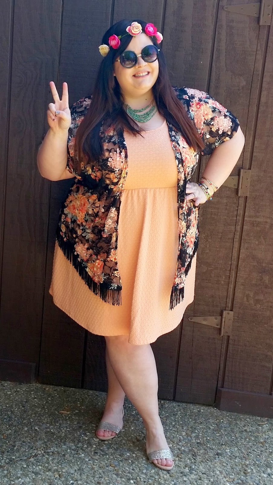 Thestylesupreme Plus Size Ootd Peach And Floral