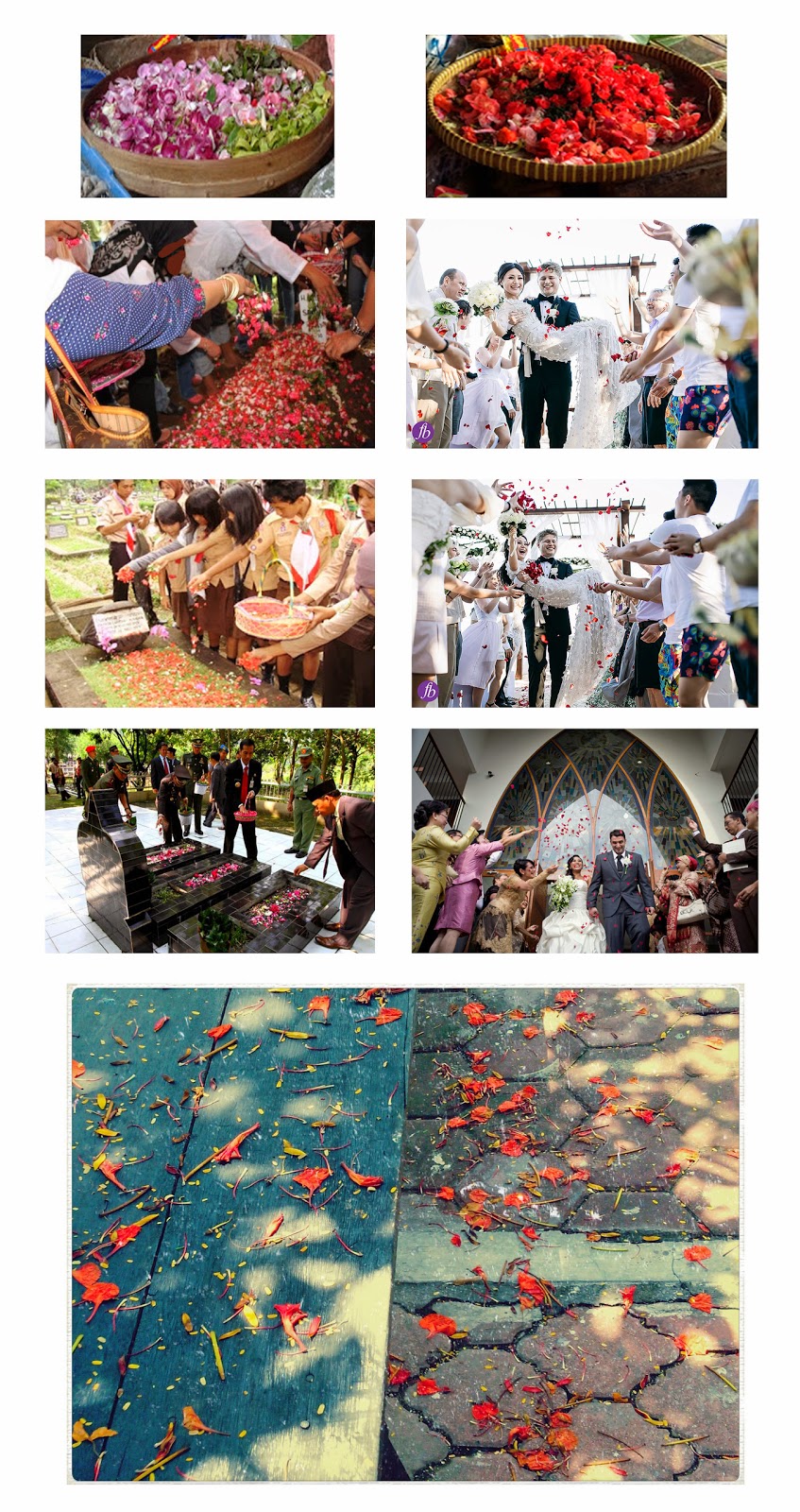 Bunga Tabur Pernikahan / Duka Cita