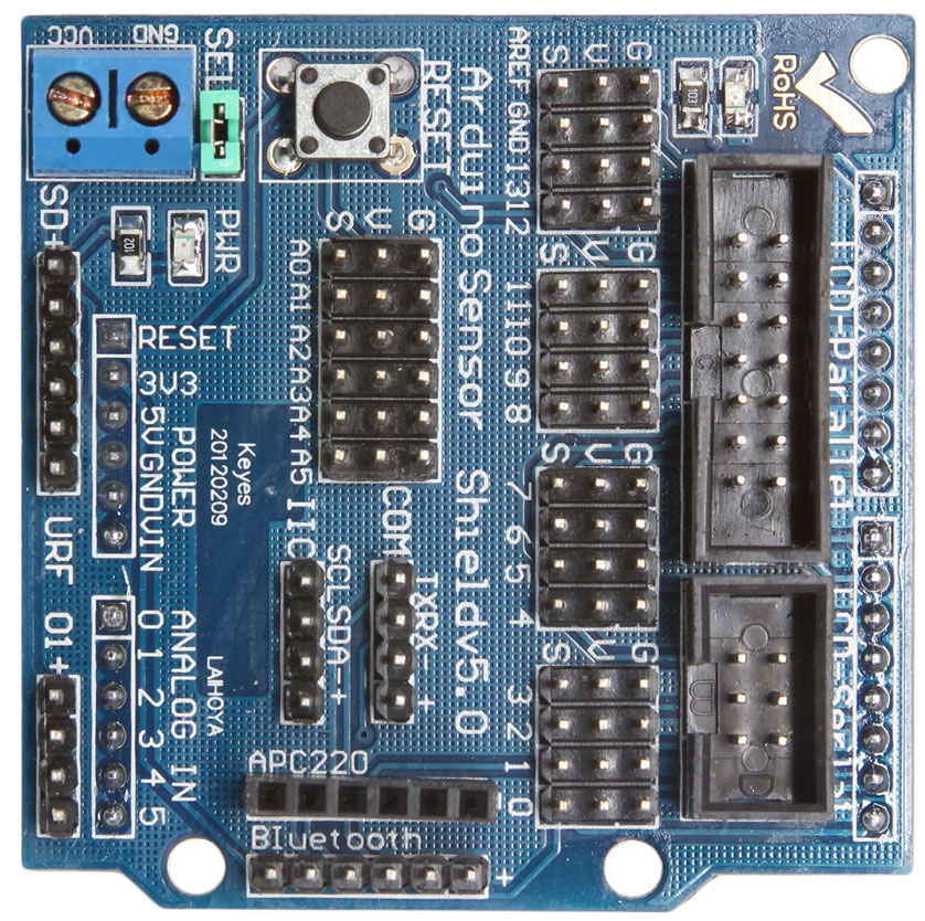โรบอทสยาม โครงงานหุ่นยนต์ โปรเจคหุ่นยนต์ Arduino ประกอบ Sensor Shield
