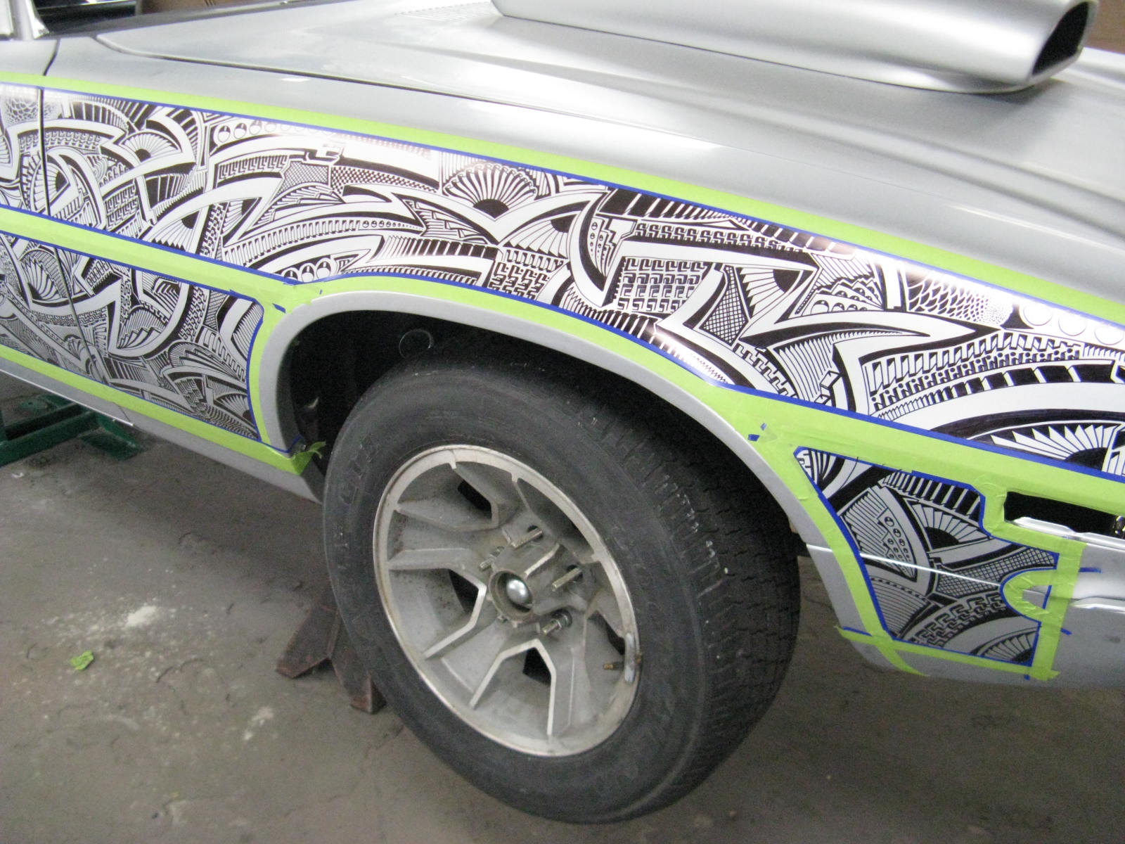 Pinstripe Chris: The Sharpie Pro Street Camaro Part 2