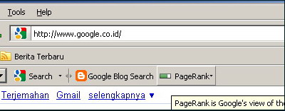 Cara Cek PageRank Dengan Google Toolbar | galang tutorial
