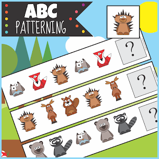 KM Classroom: FREE Woodland Animal Patterning Activity