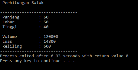 Triker : Kumpulan Contoh Program C++ Sederhana