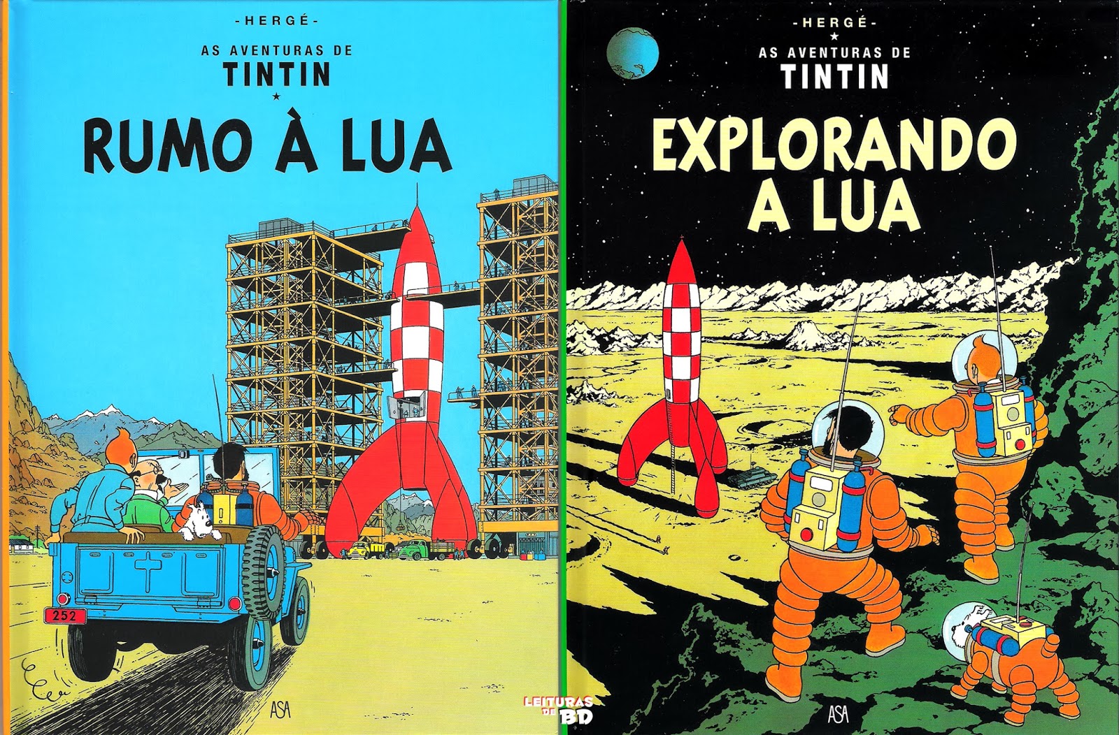 Leituras de BD/ Reading Comics: Tintin: Rumo à Lua & Explorando a Lua (85 Anos de Tintin)