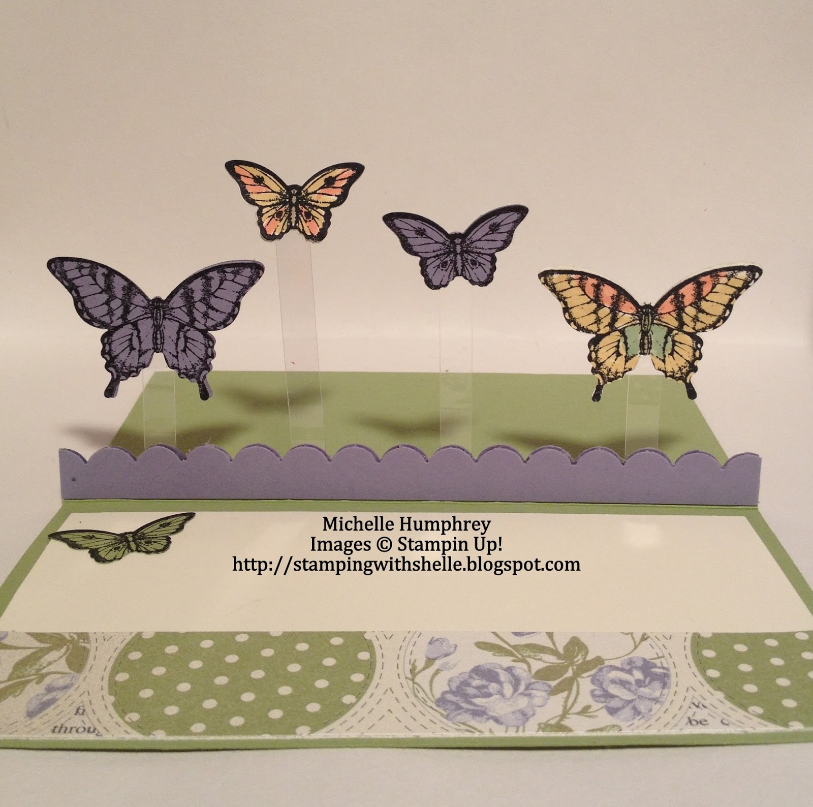 Stamping with Shelle: Floating Pop Up Butterfly Card