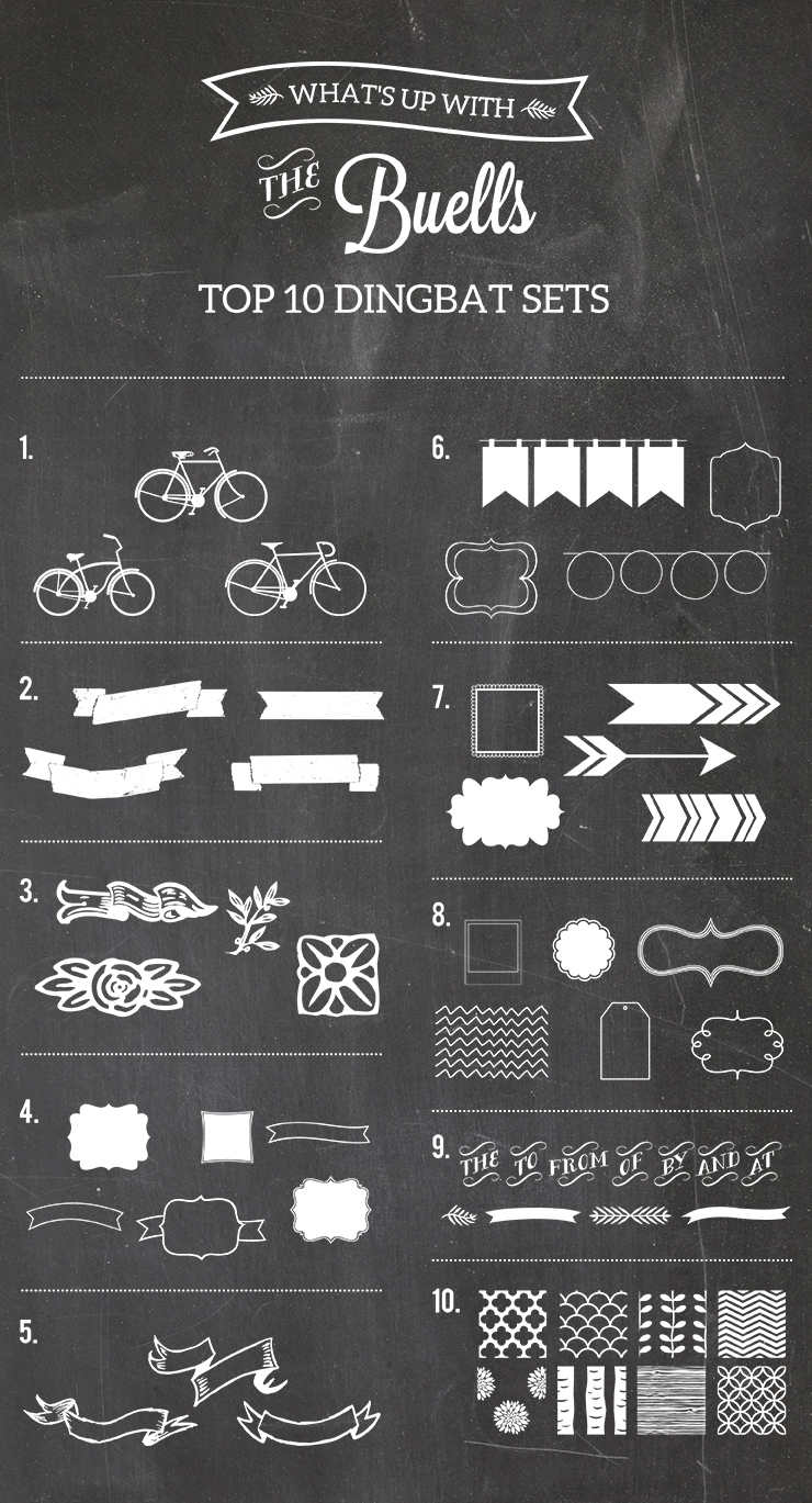 What's Up with The Buells: TOP 10 DINGBAT SETS