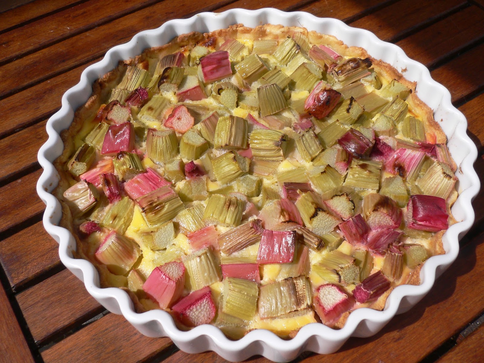 Tarte à la rhubarbe facile - Cuisine et patisserie