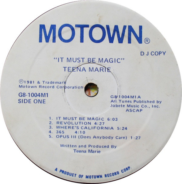 Funk-Disco-Soul-Groove-Rap: Teena Marie - It Must Be Magic