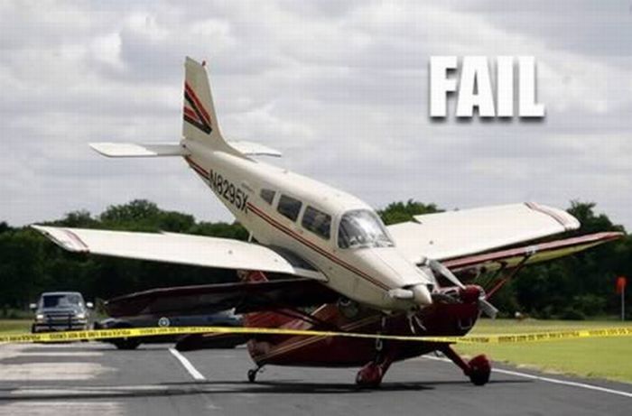 Humor Machine: Fail Landings Plane