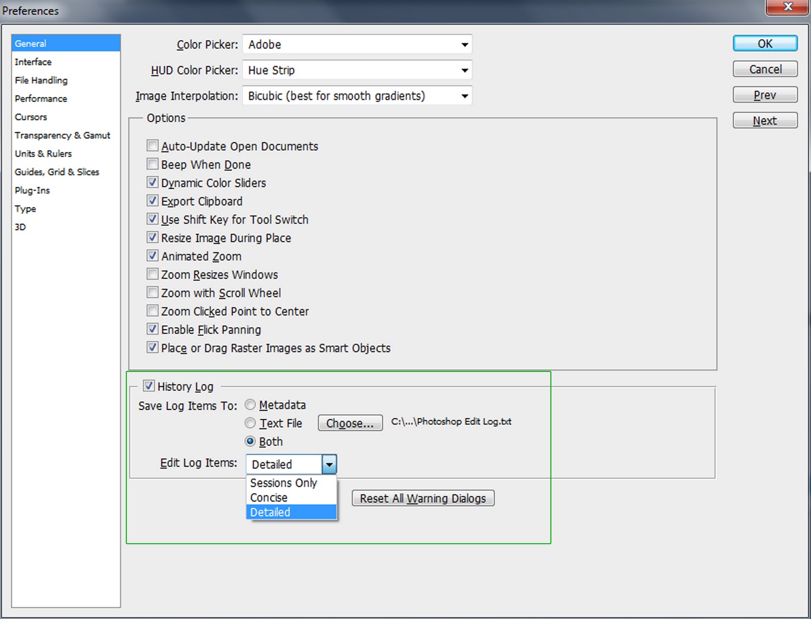 antART: History Panel in Photoshop