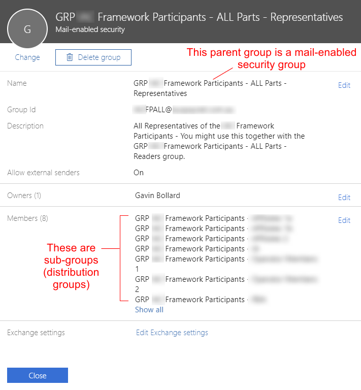 Nesting Groups in Office 365
