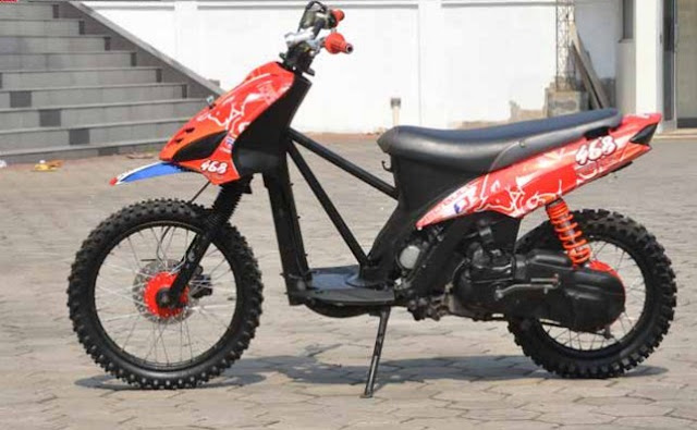 Modifikasi Matic Trail Yamaha Mio Dan X-Ride Biar Nampak Lebih Kekar ...