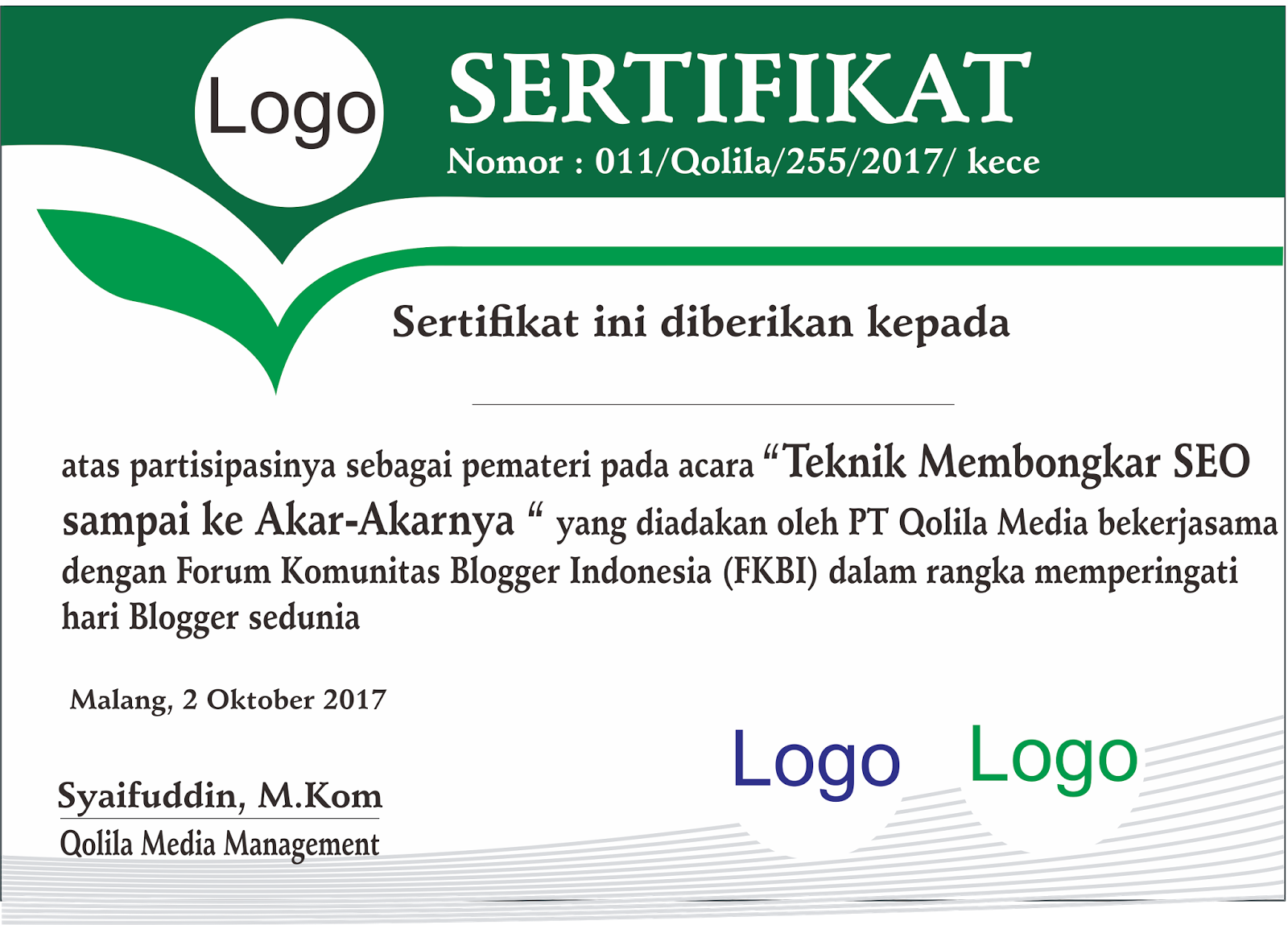 Border sertifikat cdr - orgpol