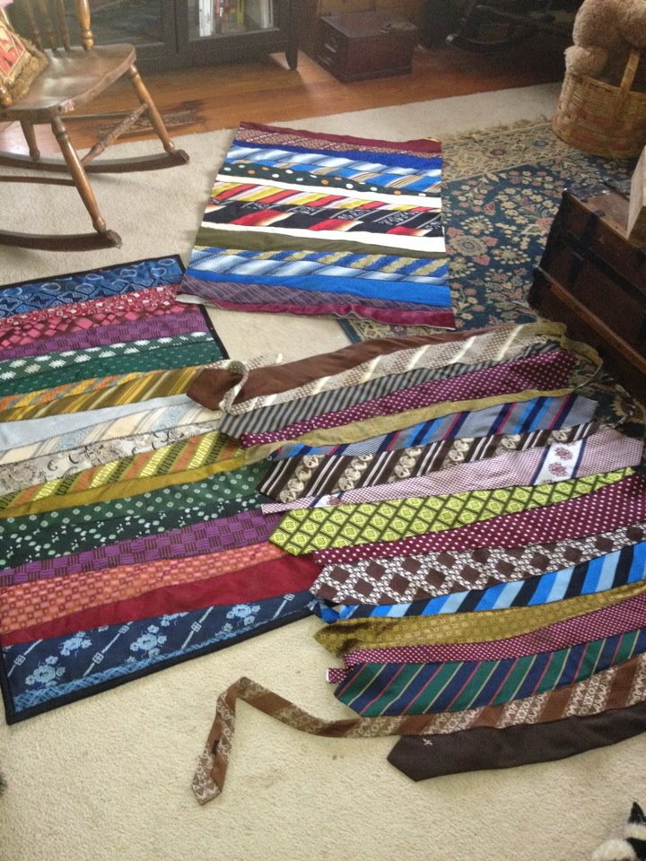 Sew And Tell Quilts: Necktie Rug Crazy