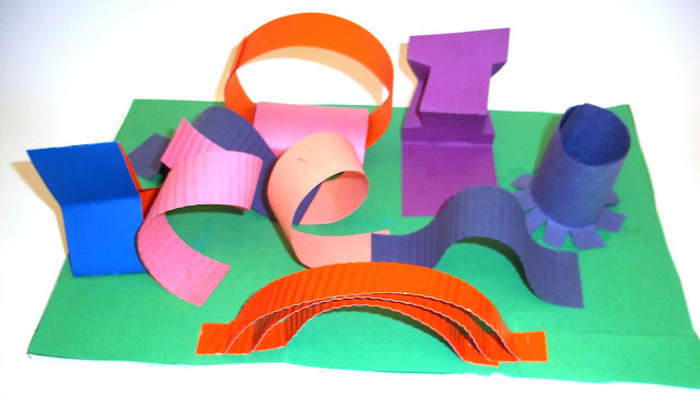 Monument Valley Regional Middle School Art Class: Paper Sculptures 5th ...