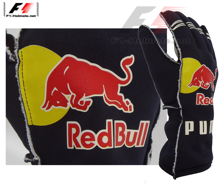 F1-Helmets.net: Vettel & Webber Red Bull replica racing gloves